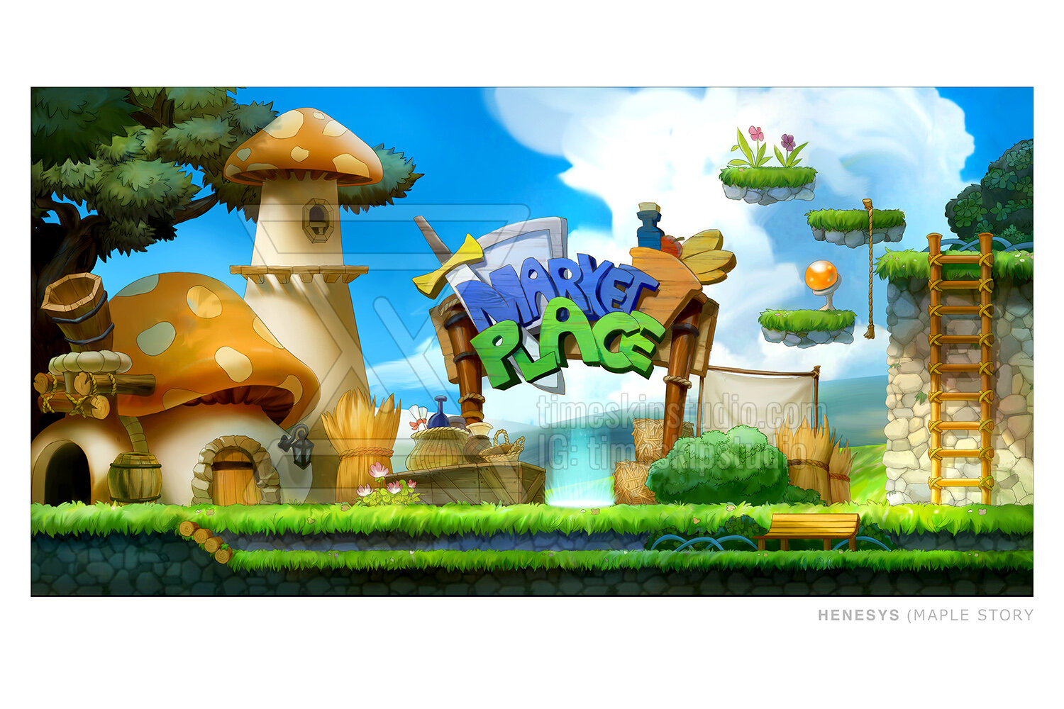 Maplestory Background Henesys