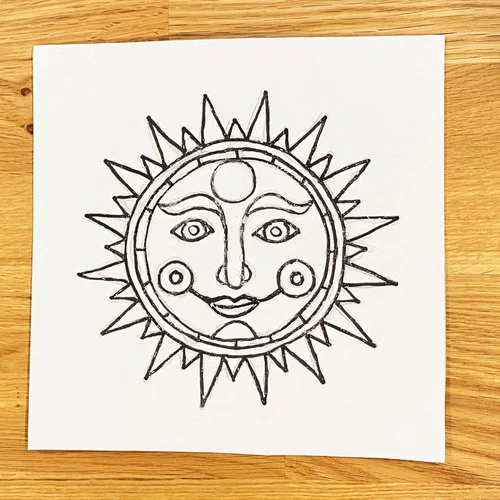 Sun And Moon Mexican Art