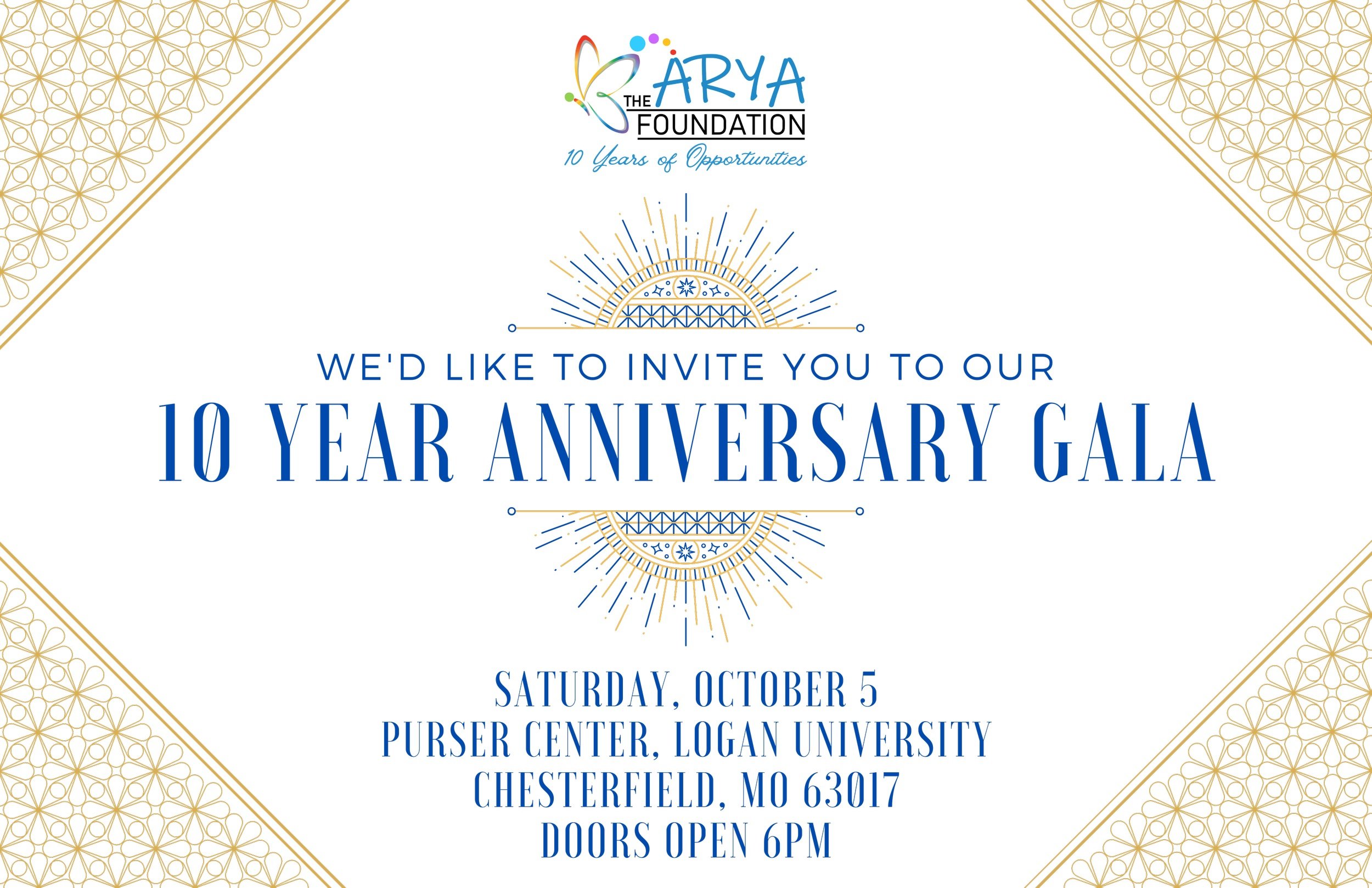 Fundraisers — The Arya Foundation