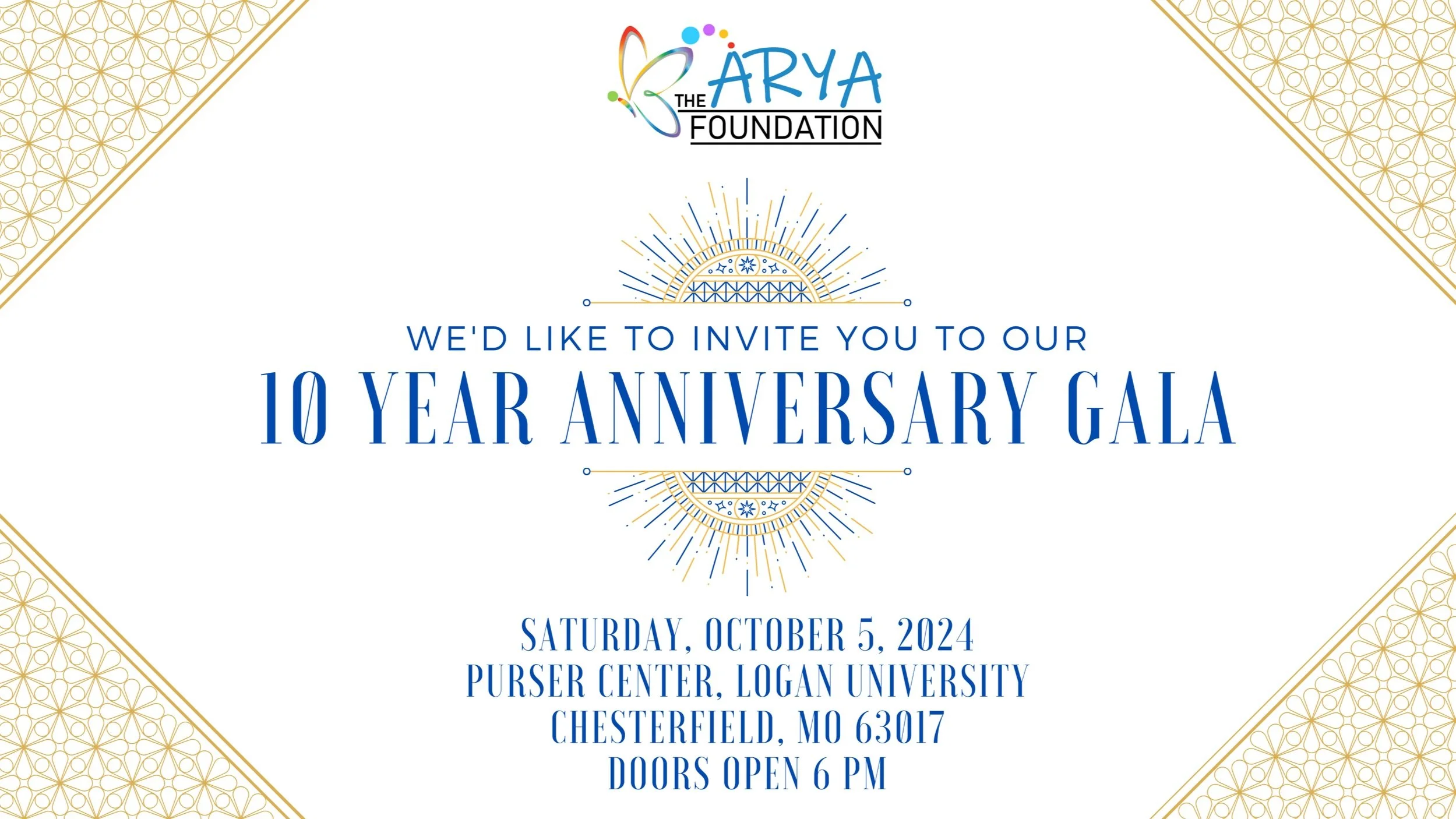 Fundraisers — The Arya Foundation