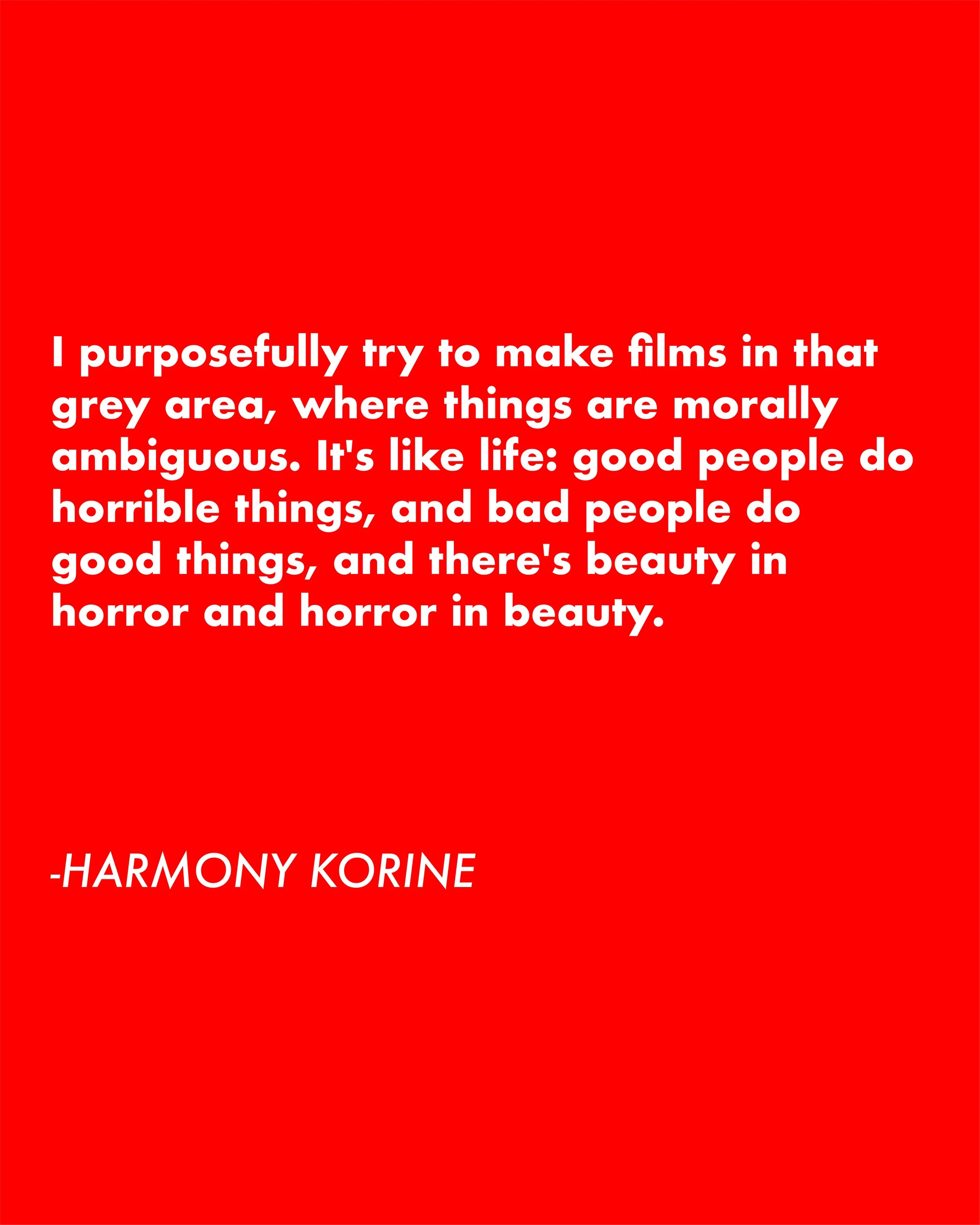Harmony Korine - An Unstructured Reflection of Life — MAGAZINE