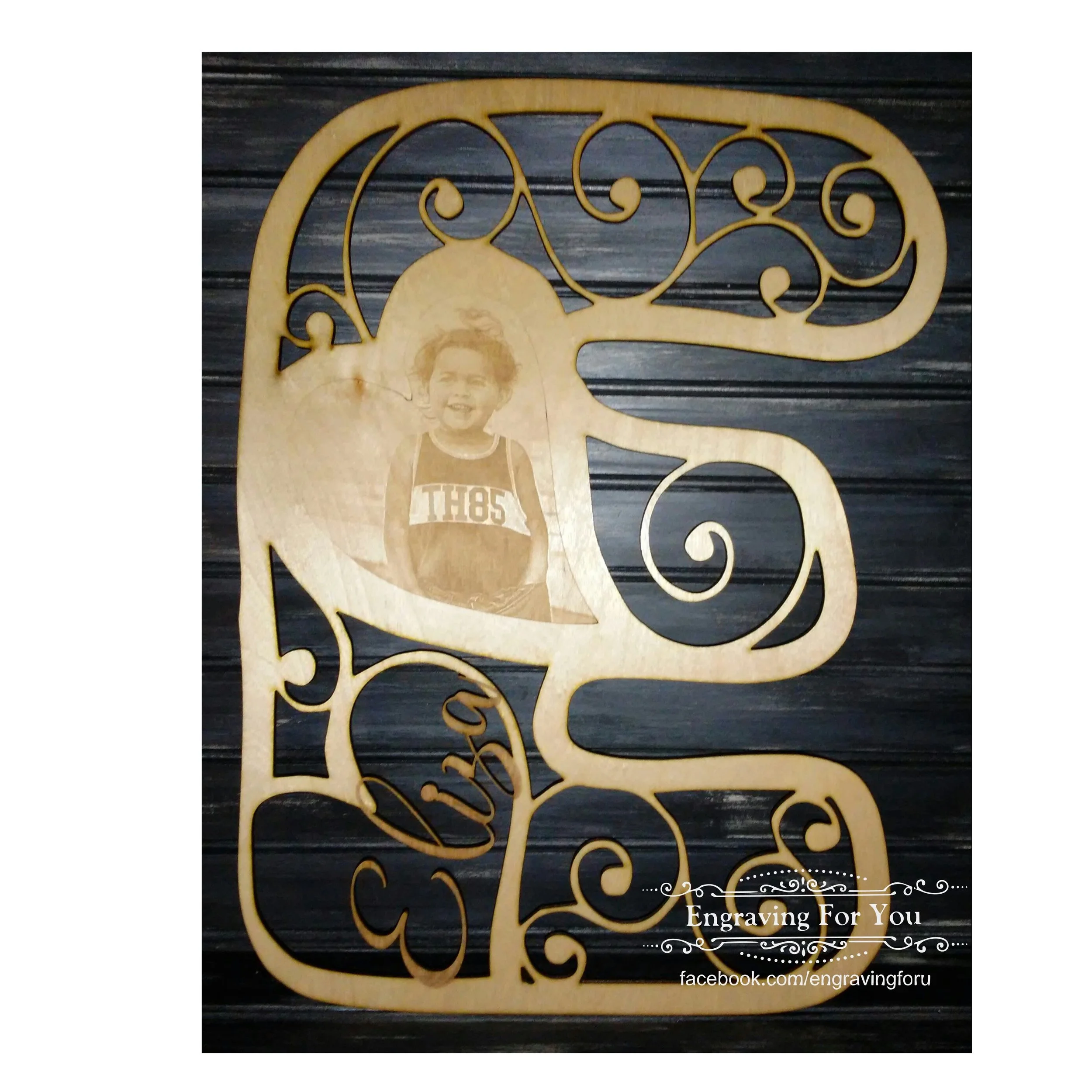 Initial with Photo — Engraving For You