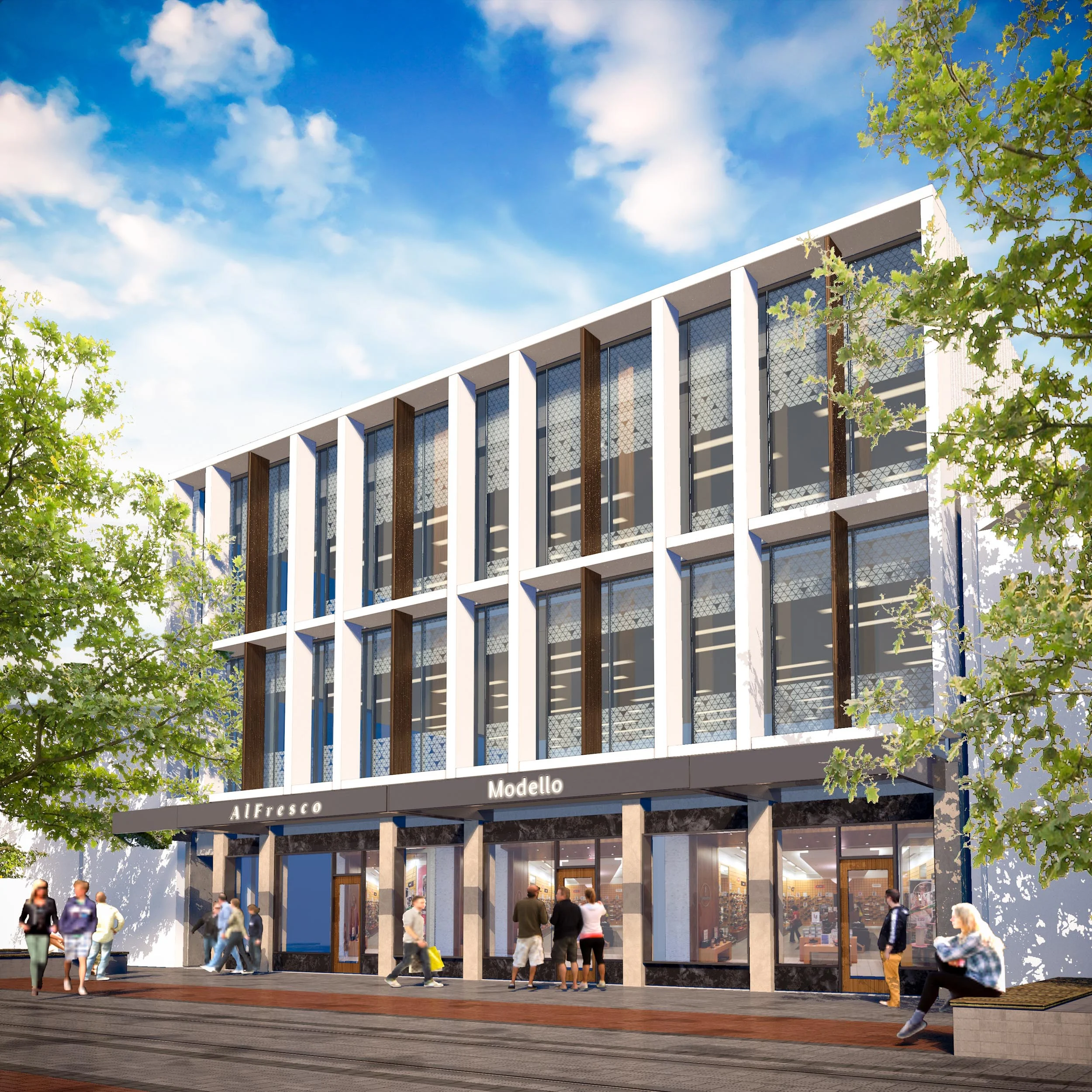 Cashel Mall Commercial Building — Wilkie + Bruce Architects