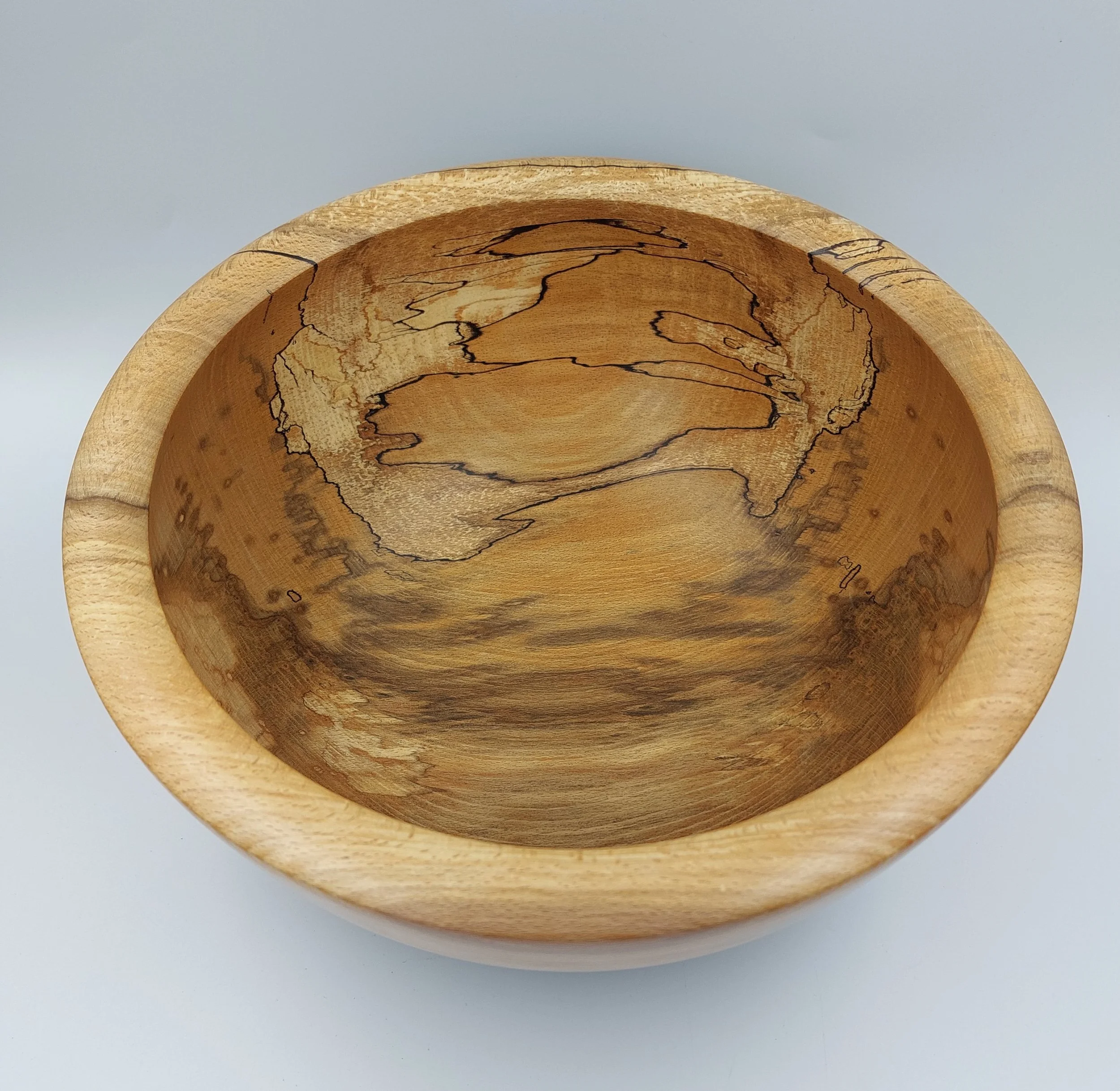 Irish Spalted Beech Bowl 16" x 5" — FRED O'MAHONY WOODTURNING