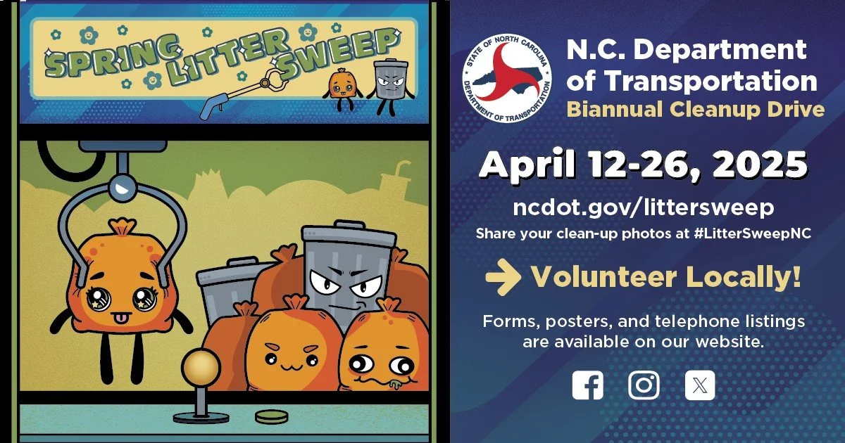 NCDOT 2025 SPRING LITTER SWEEP — Town Of Sims