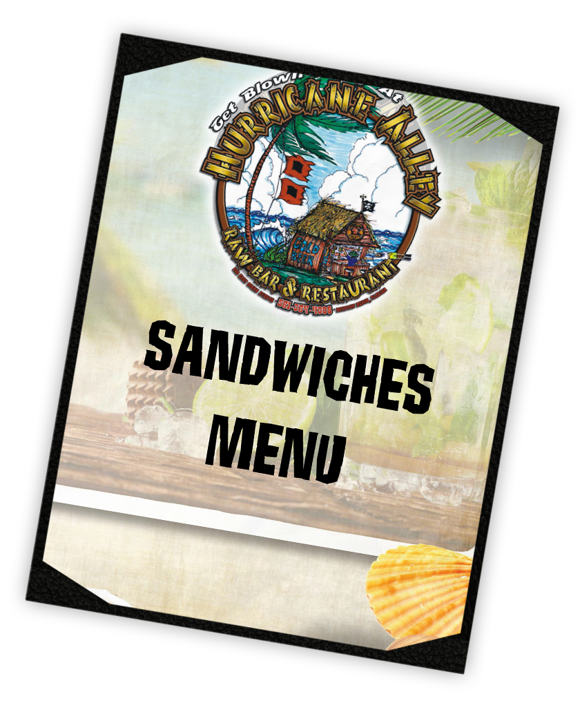 Food Menus — HURRICANE ALLEY