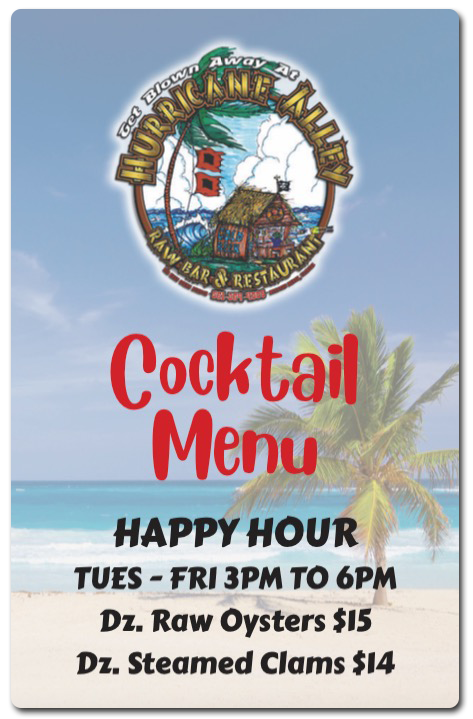 Drink Menu — HURRICANE ALLEY