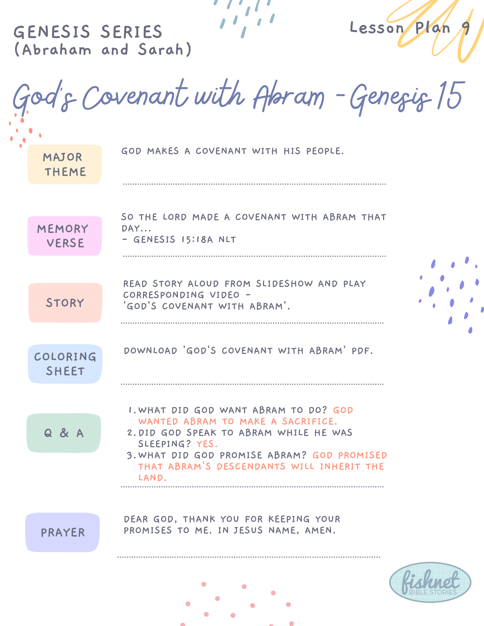 God's Covenant with Abram