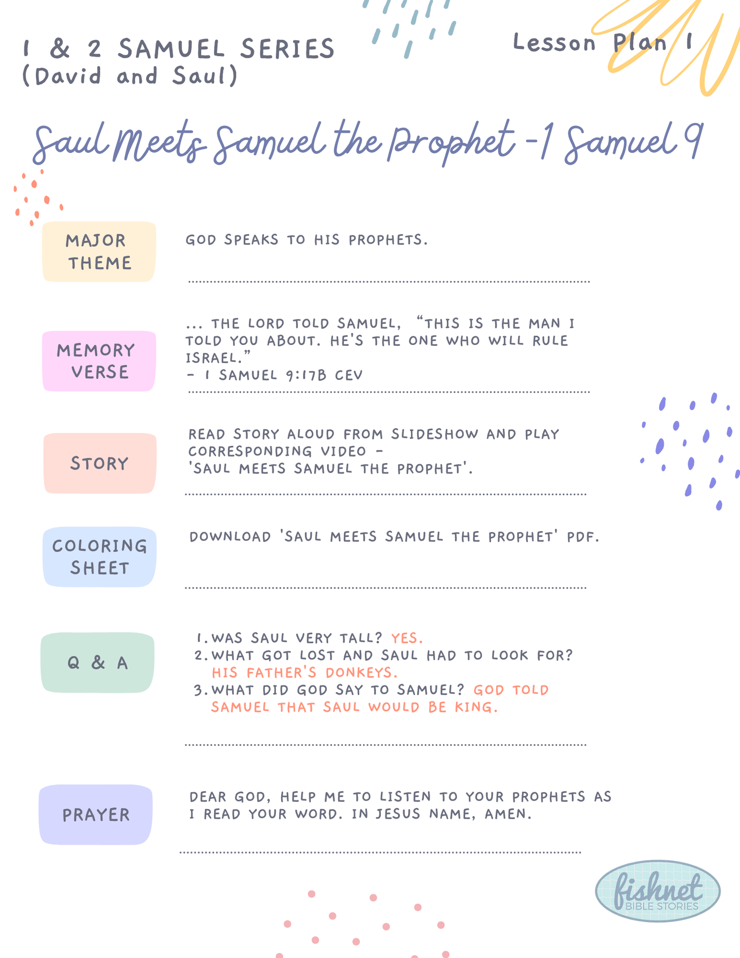 Saul Meets Samuel the Prophet