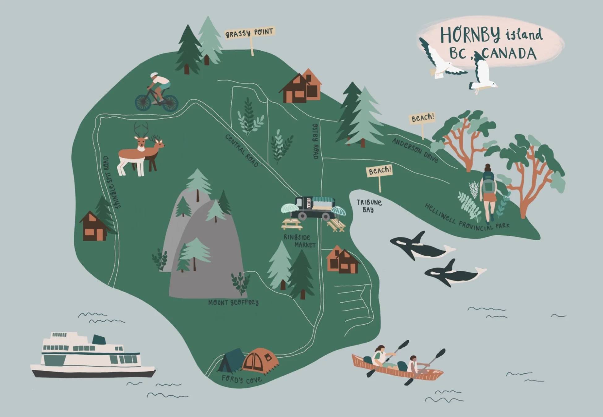 Custom illustrated maps — Renske Werner