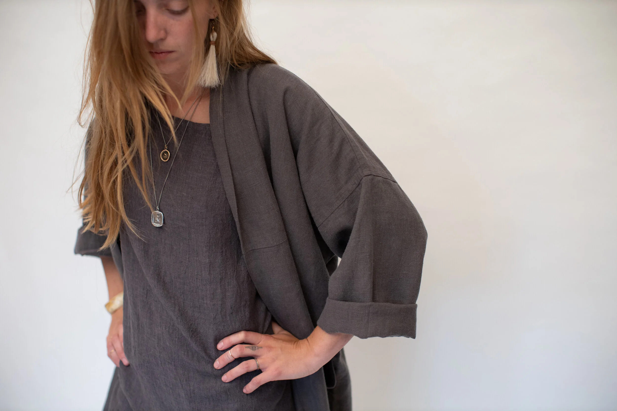 HIPPARI #3 - heavyweight linen — Moss Grey Atelier