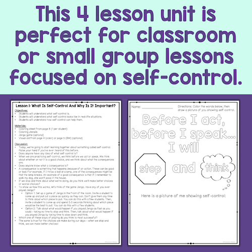 Worry And Anxiety Group Counseling Plan For Grades K-2