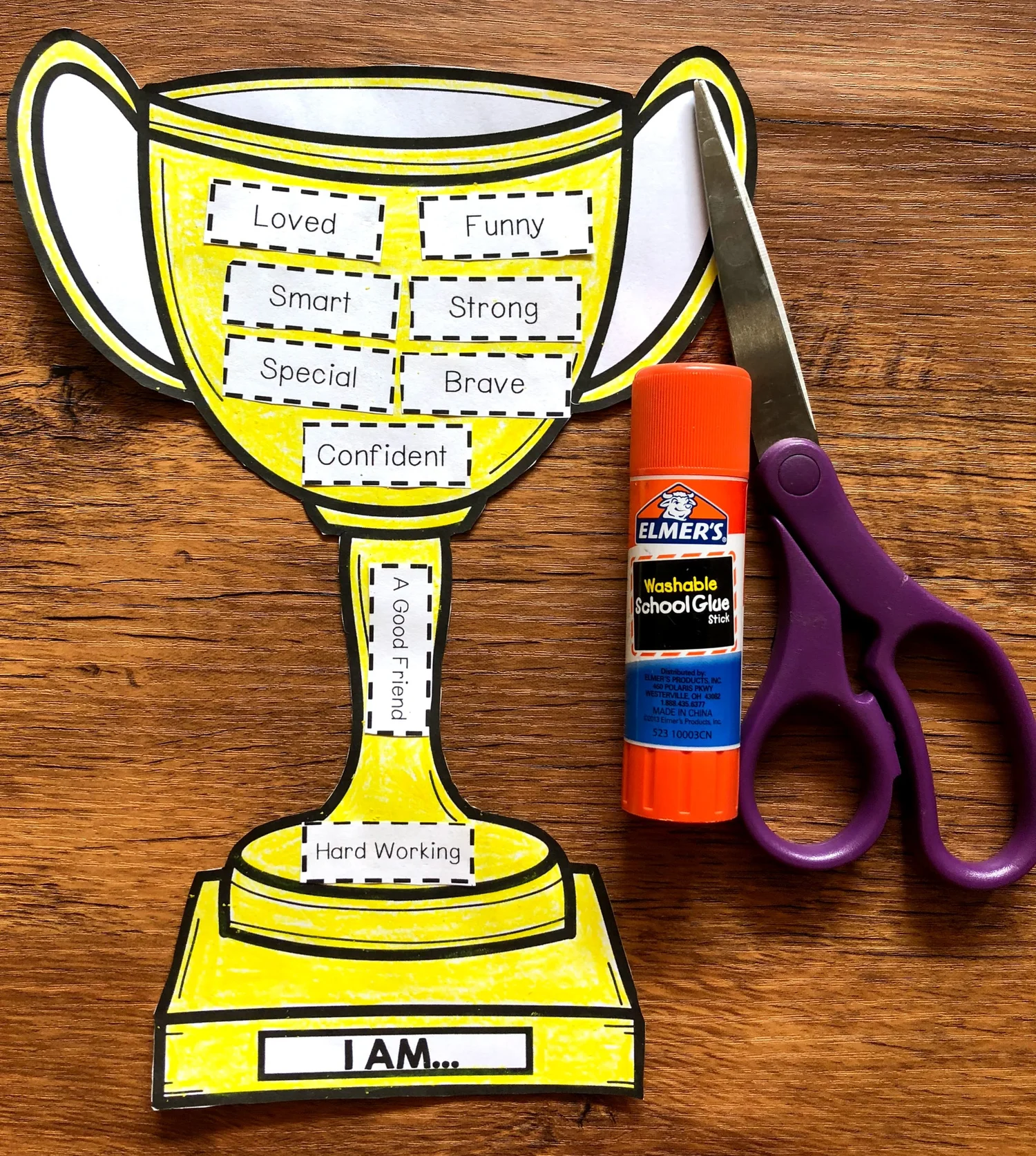Self Esteem Worksheets For Elementary Kids