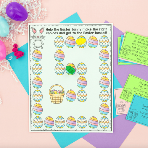 Coping Skills Activities For Kids - Easter Themed