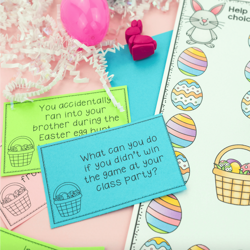 Coping Skills Activities For Kids - Easter Themed