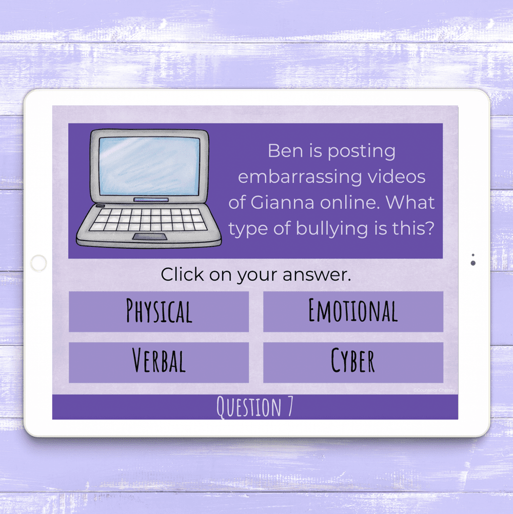 Is It Bullying Google Slides Game