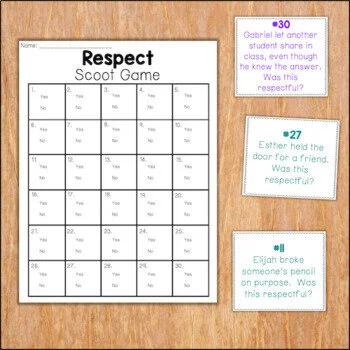 Respect Cut And Paste Activities For Kids