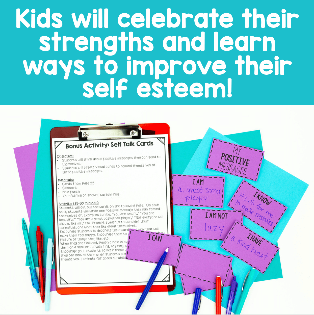 Self Esteem Worksheets For Elementary Kids