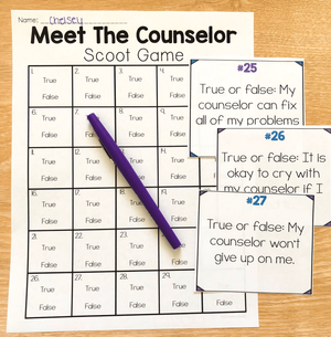 Meet The Counselor Google Slides Game - Back To School Counseling Activity