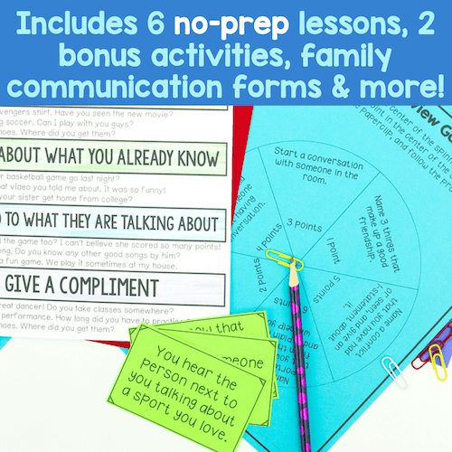 Friendship Skills Small Group Counseling Plan