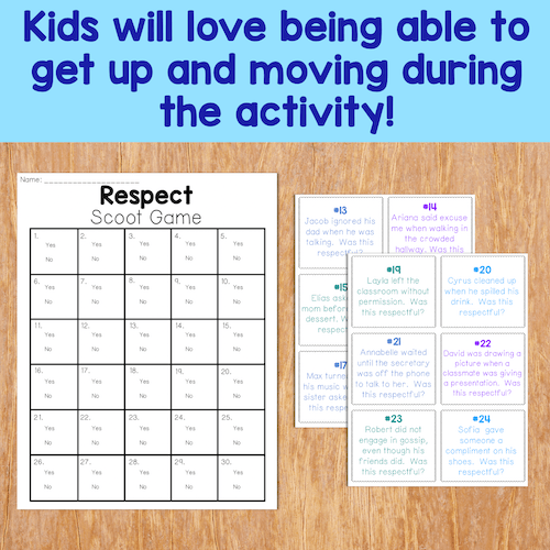 Acceptance Scoot Game Activity For Kids