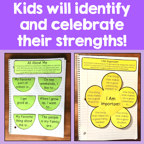 Self Esteem Worksheets For Elementary Kids