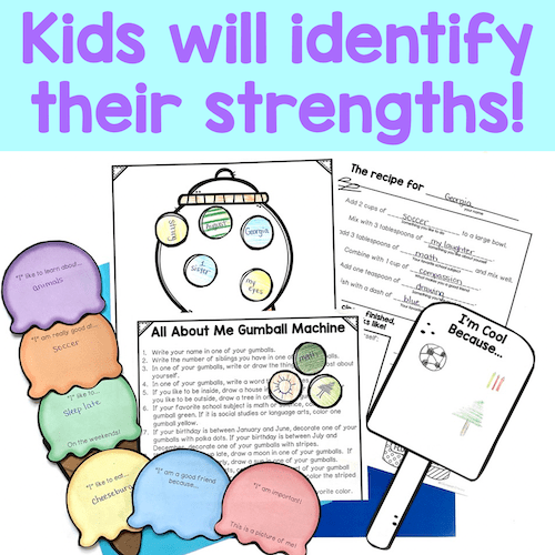 Self Esteem Worksheets For Elementary Kids