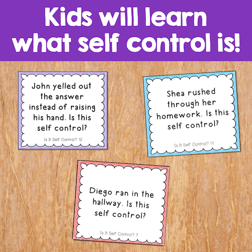Self Control Chart & Activities To Help Kids With Blurting Out