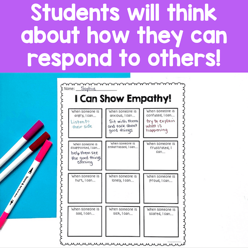 Empathy Matching Game For Kids