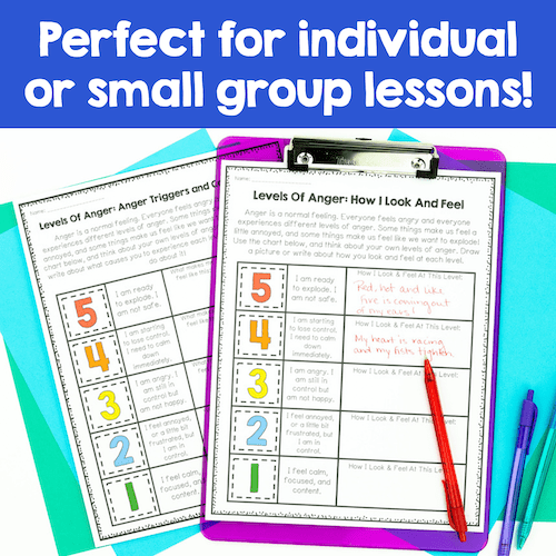 Identifying Anger Worksheet For Kids