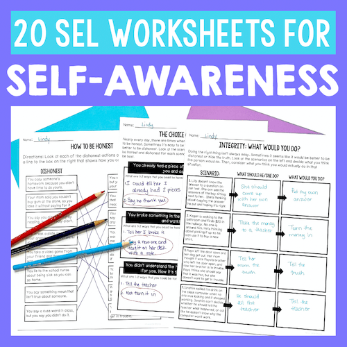 Self Esteem Worksheets For Elementary Kids