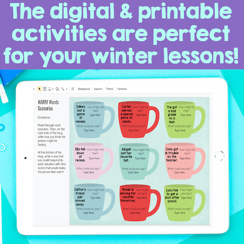 Growth Mindset Game For Kids - Winter Themed