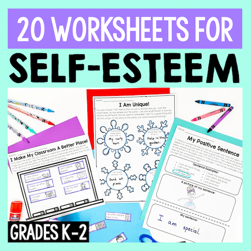Self Esteem Worksheets For Elementary Kids