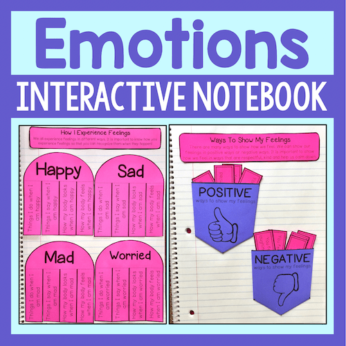 Self-Regulation Interactive Notebook Activities For Kids