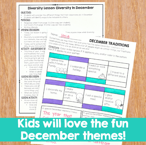 Growth Mindset Game For Kids - Winter Themed