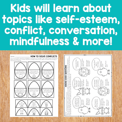 SEL & Social Skills Parent Handouts
