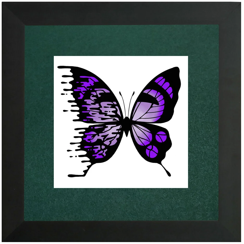 Purple Butterfly Frame