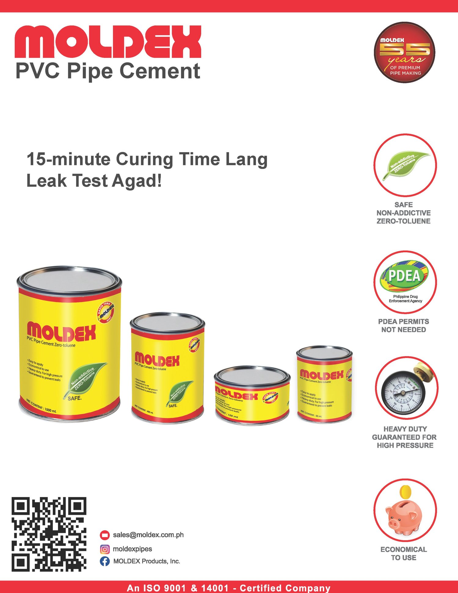 PVC PIPE CEMENT BROCHURE — MOLDEX PRODUCTS, INC. | Philippines' Leading ...