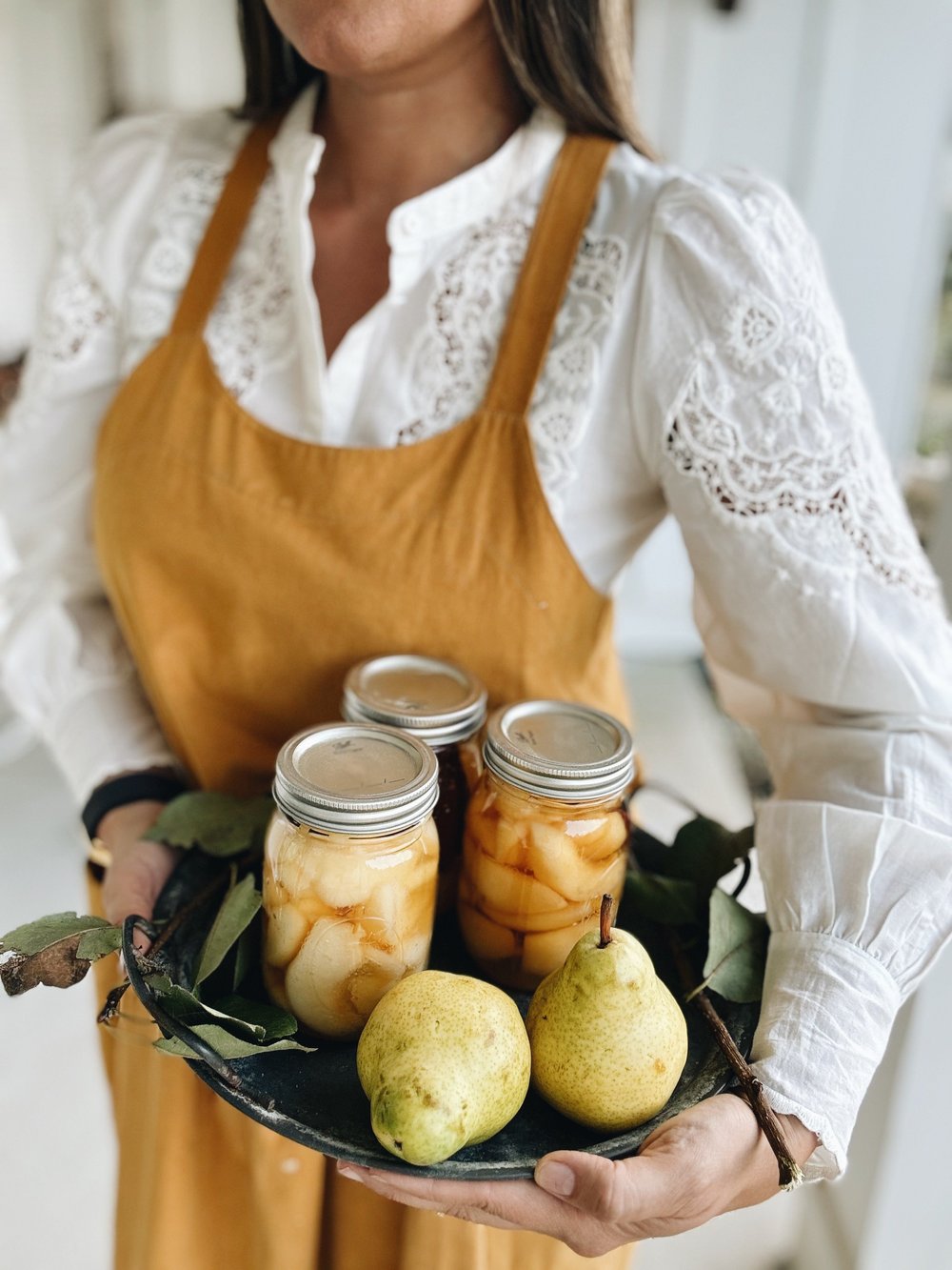 A Cozy Cinnamon Spiced Pear Canning Recipe Using Only Three Ingredients