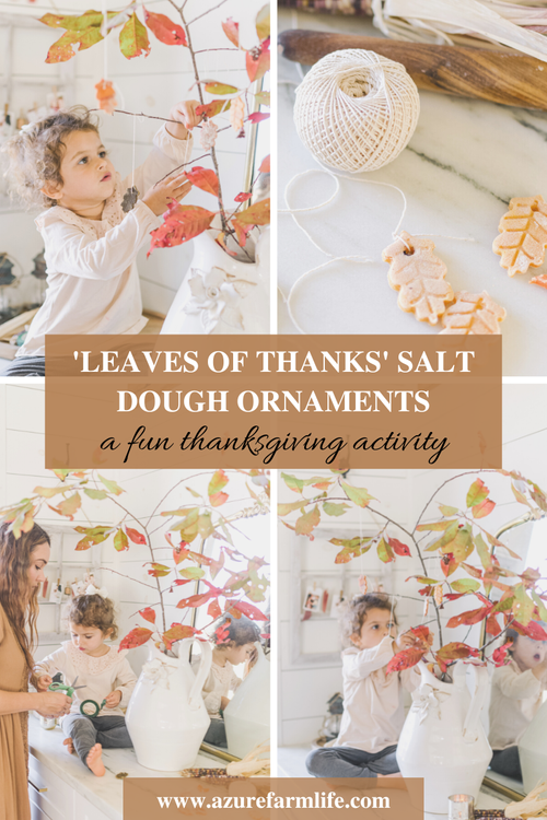 DIY Salt Dough ‘Leaves Of Thanks’ For Thanksgiving - Azure Farm