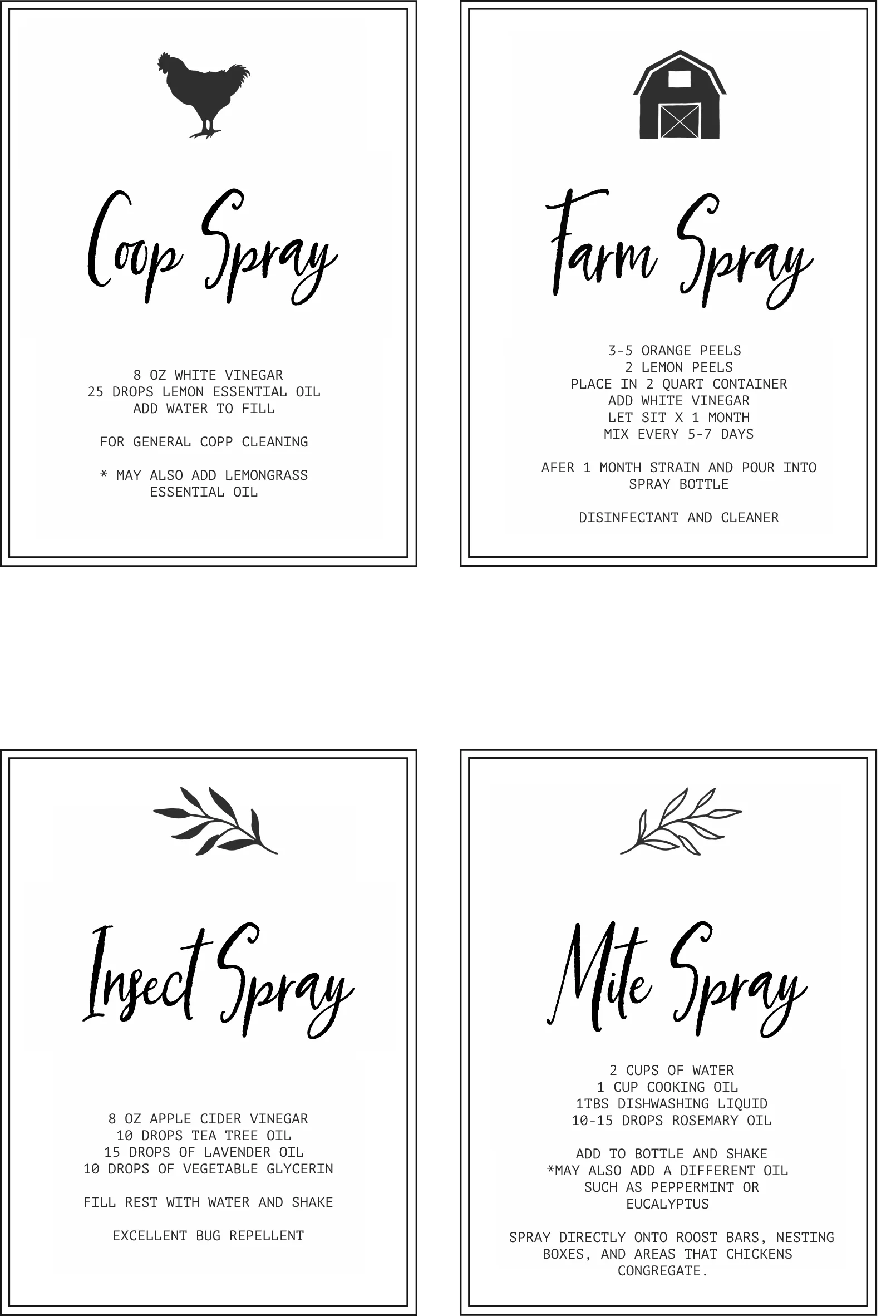 Natural Homestead Sprays - Azure Farm