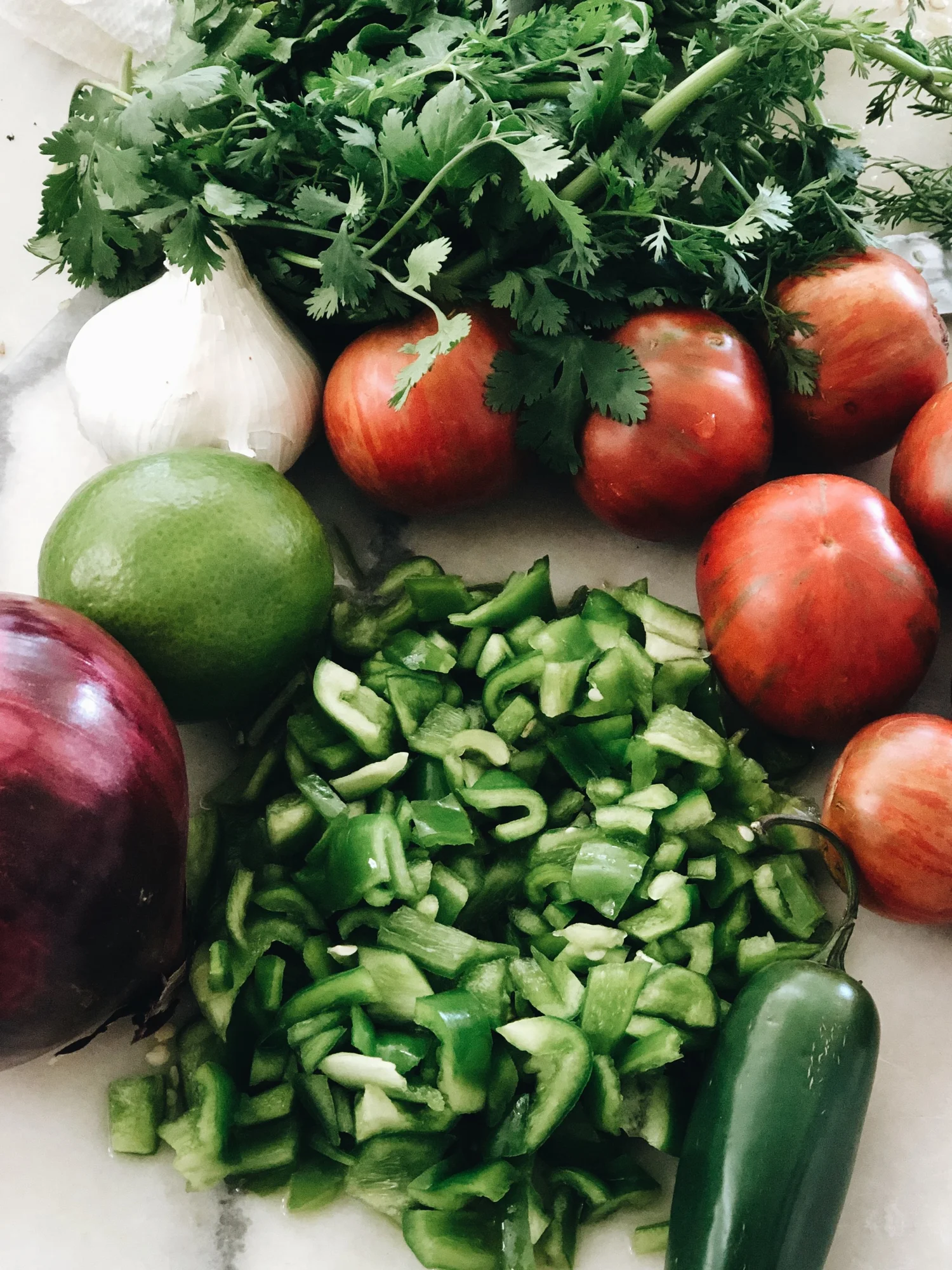 Steps to Can Summer Salsa