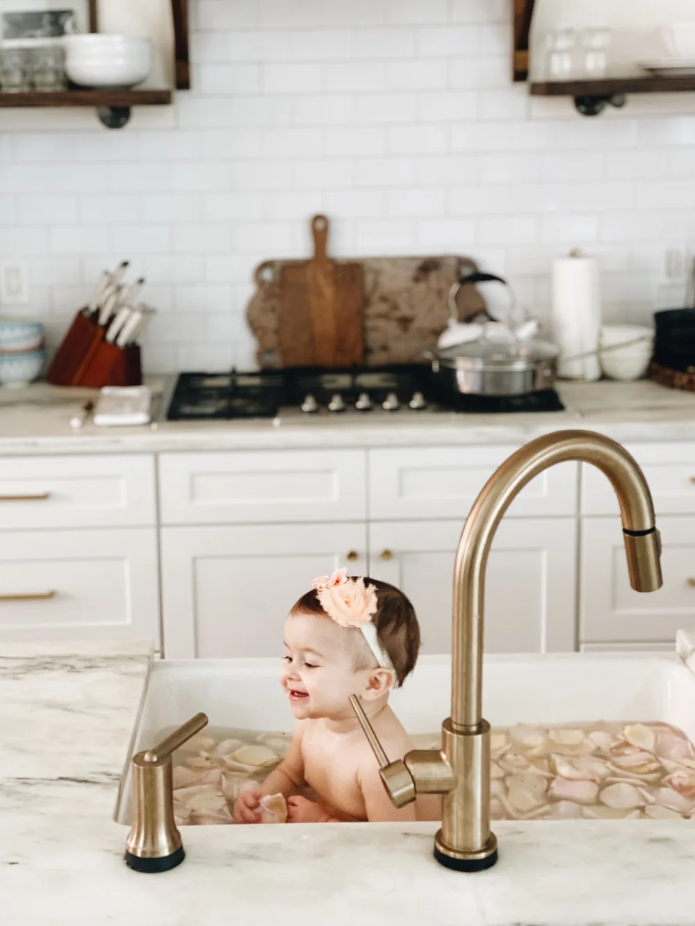 Natural Rose Milk Bath for Babys