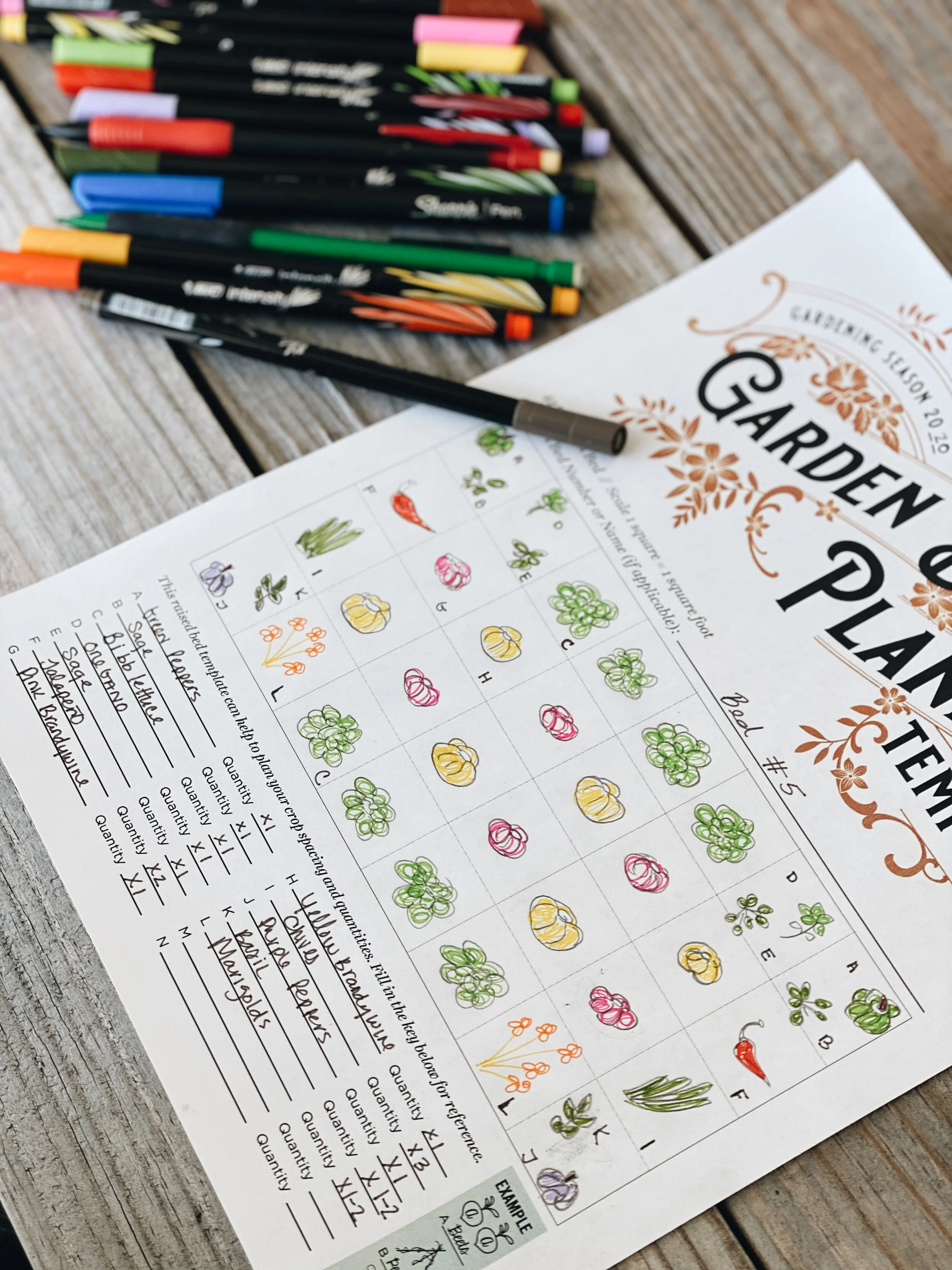 A Free Garden Planning Template to Create the Perfect Garden - Azure Farm