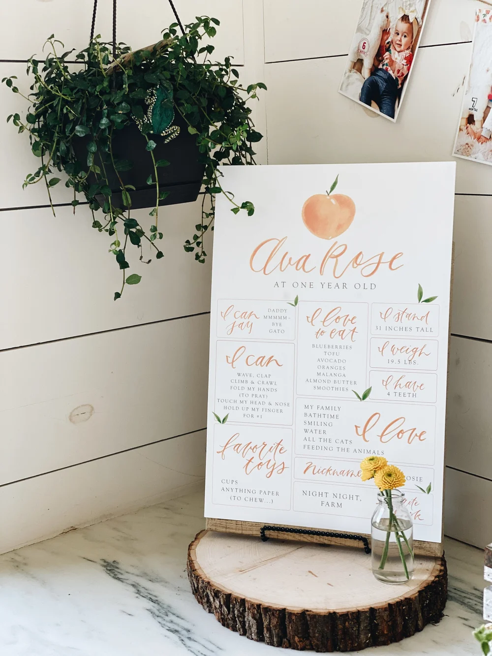 Peach themed birthday party - Azure Farm