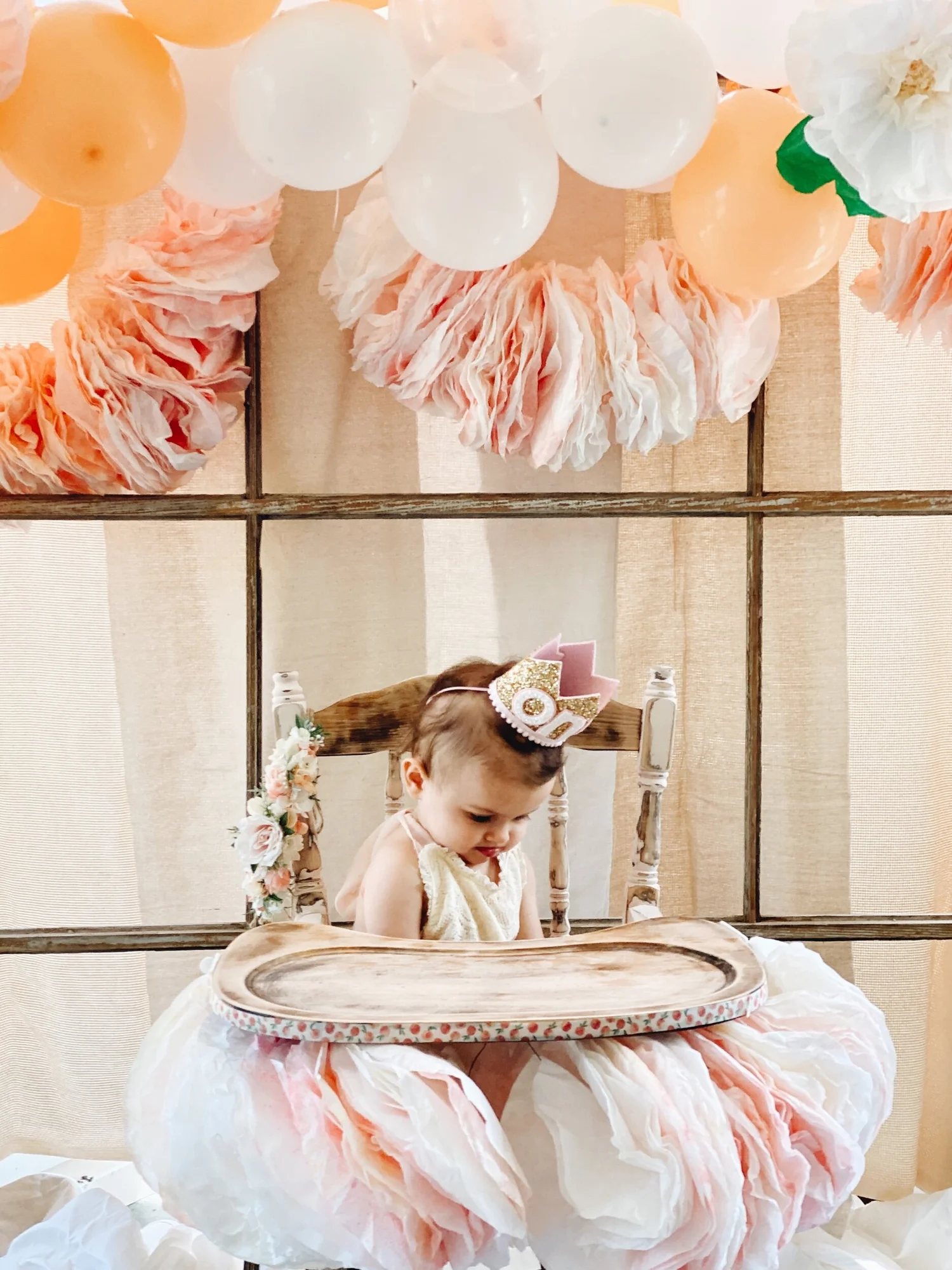 Peach themed birthday party - Azure Farm
