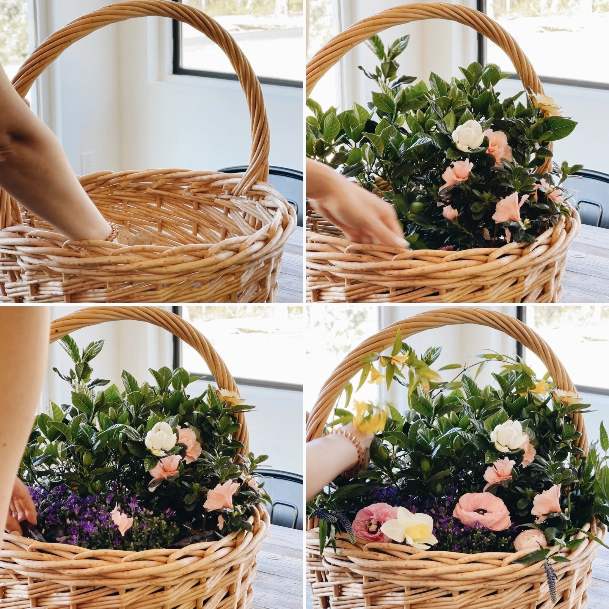 Spring Flower Basket DIY