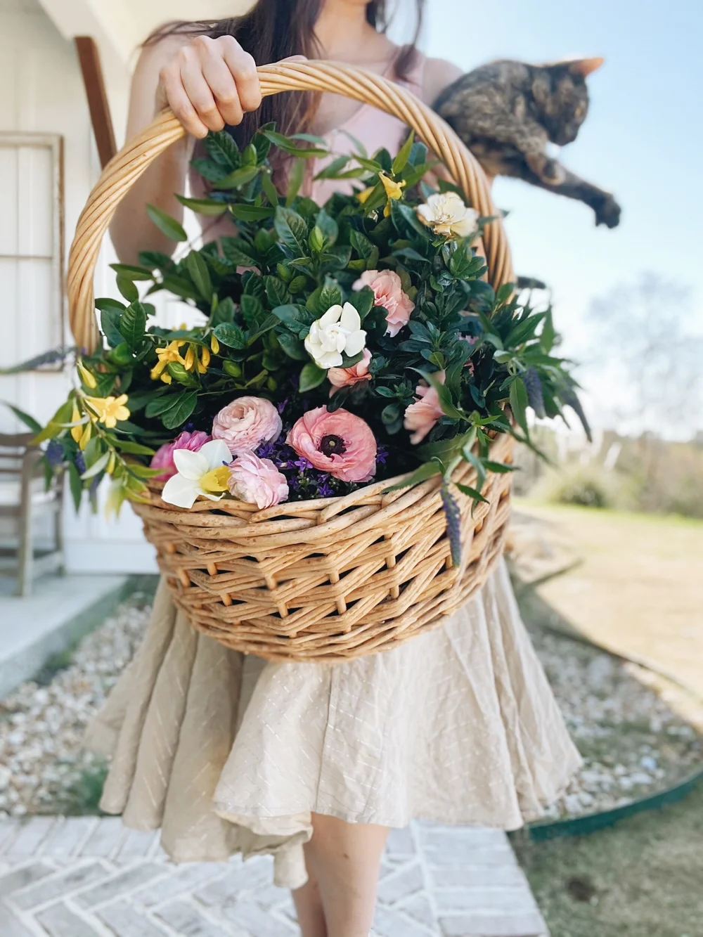 Spring Flower Basket DIY