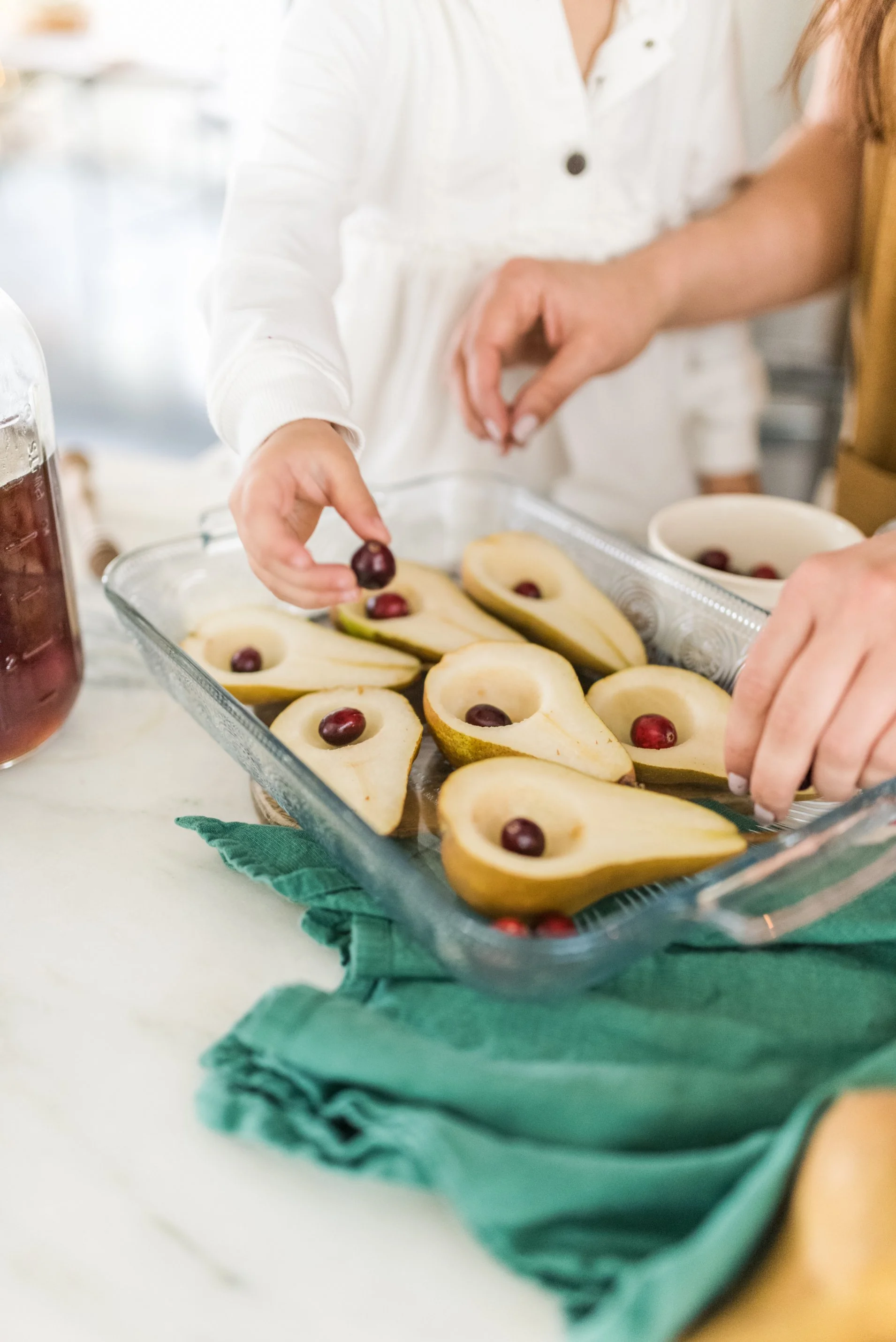 Succulent, Sweet Baked Pears Drizzled With Honey and Pecans
