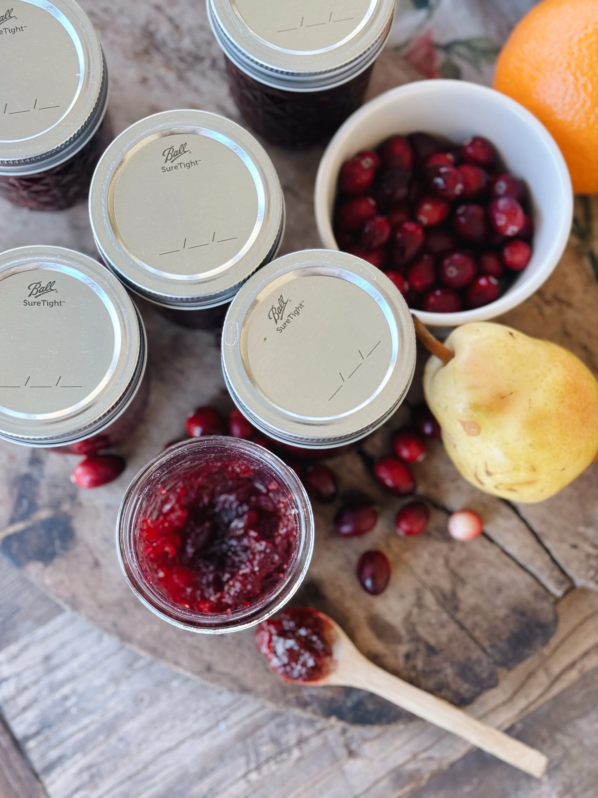 Cranberry Orange Pear Jam - A Celebration Of The Holiday Season - Azure ...